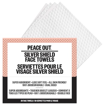 Silver Shield Disposable Face Towels - Peace Out | Sephora