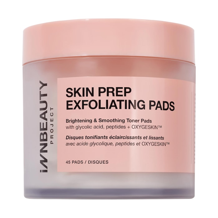 Skin Prep Brightening & Exfoliating Pads with Glycolic Acid - INNBEAUTY ...