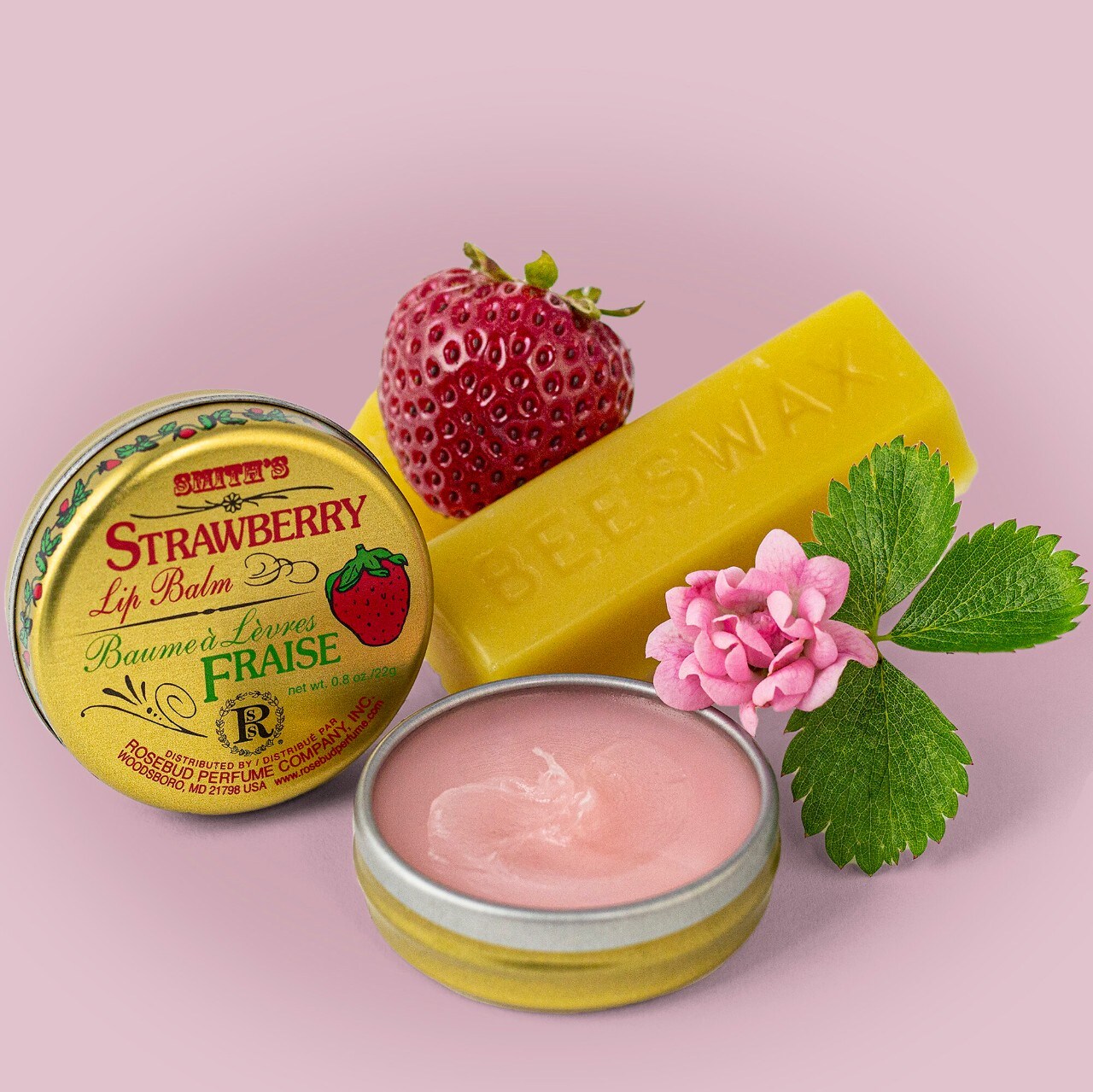 Rosebud Perfume Co. Strawberry Lip Balm | Hawthorn Mall